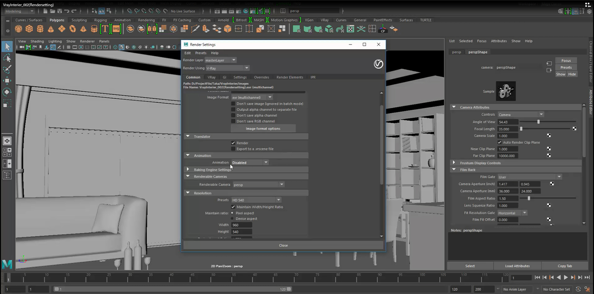 Vray&Mayaを使って、室内ライティング・レンダリングをする日本語チュートリアル動画です！ | Visutor