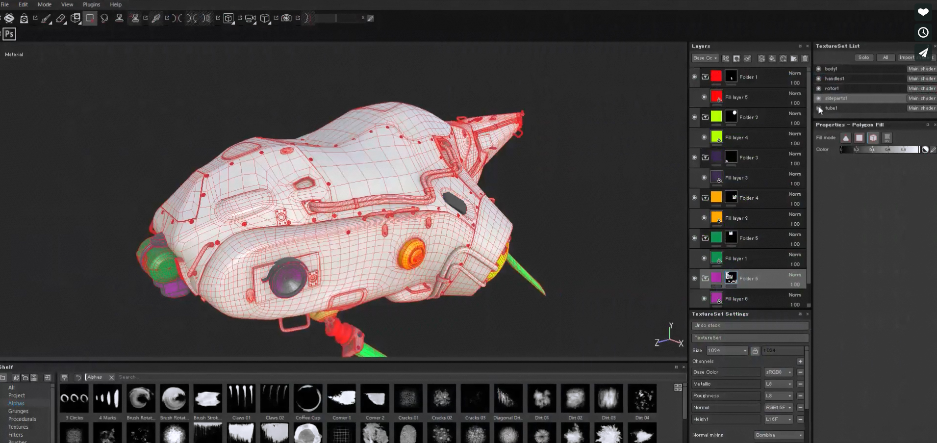 SFモデルのMayaによるUV展開からサブスタンスペインターによるテクスチャリングをする日本語チュートリアル！！ | Visutor