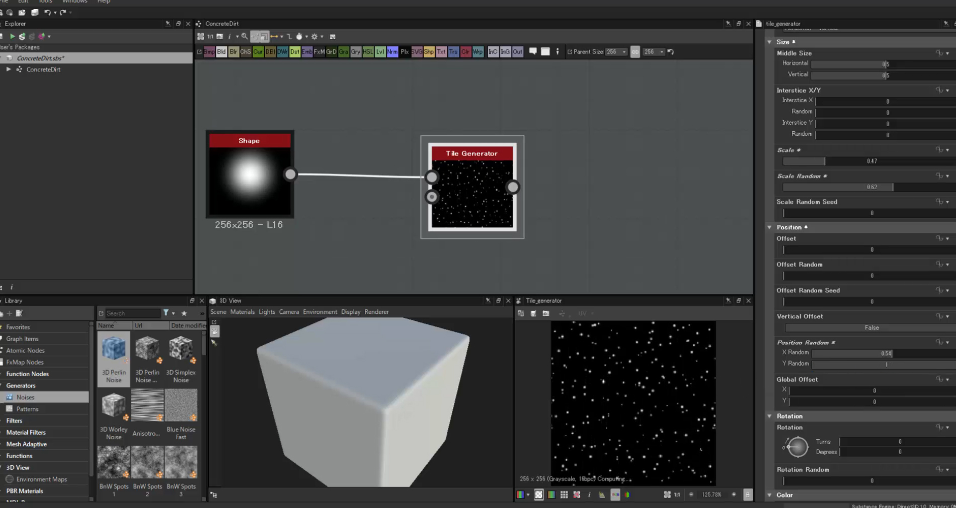 サブスタンスデザイナーの応用を学ぶ日本語チュートリアル 〜コンクリート作成編〜 | Visutor