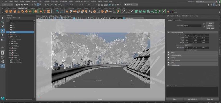 Mayaを使って森と道を作っていく日本語チュートリアル！フォレストロードモデリング！ | Visutor