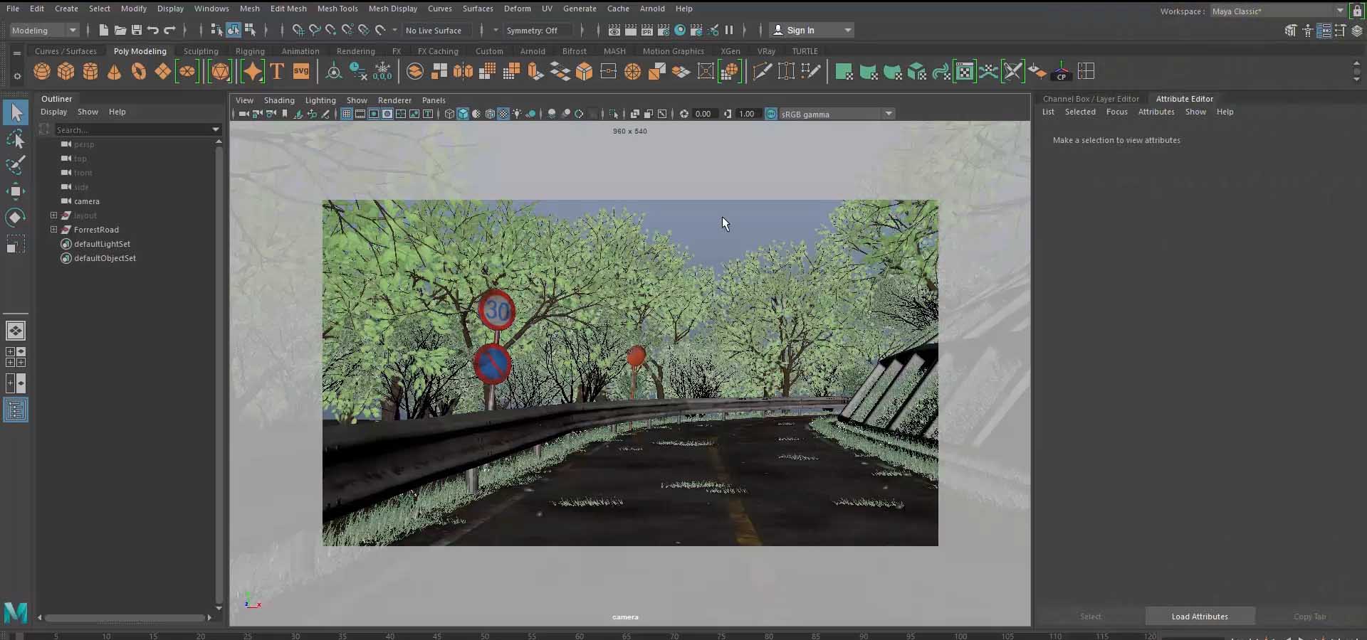 Maya&Vrayを使って森と道のライティングをする日本語チュートリアル！フォレストロードライティング！ | Visutor