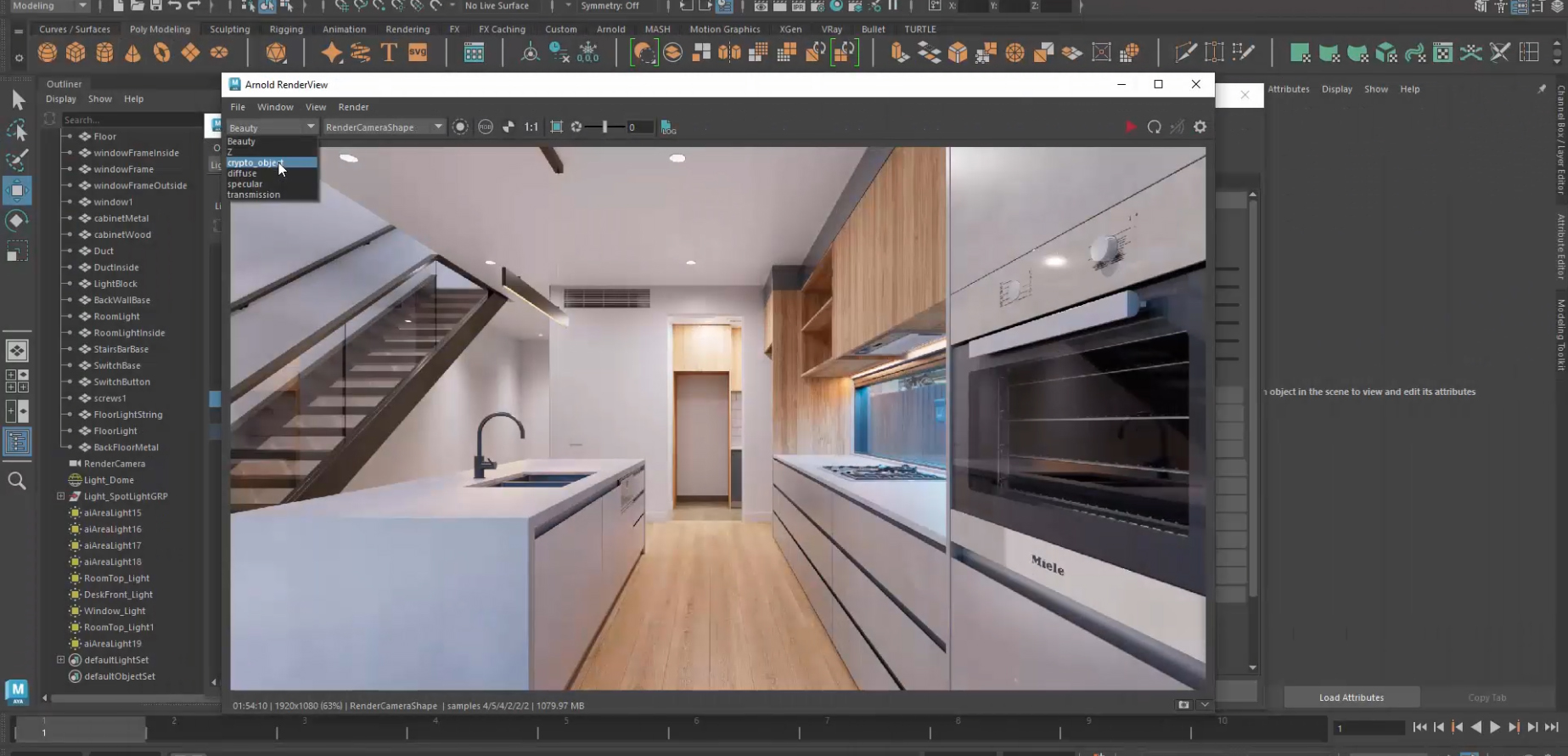 ルックデヴ・ライティングチュートリアル！Maya2023インテリアルームのご紹介です！ | Visutor